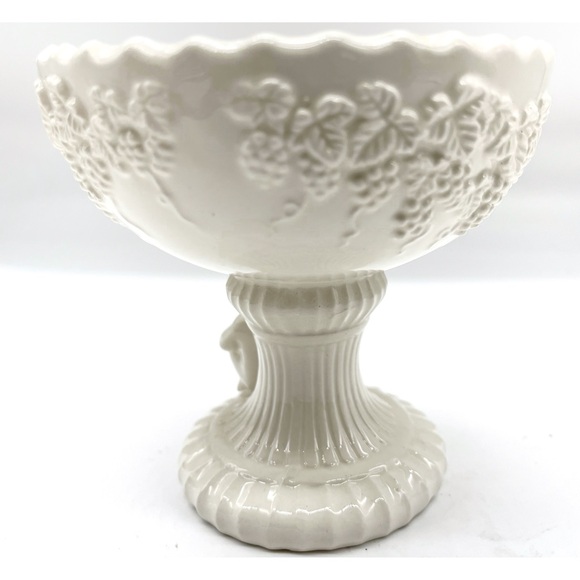 Lefton | Other | Renaissance Lefton Cherub Compote Vase Raised Grape ...